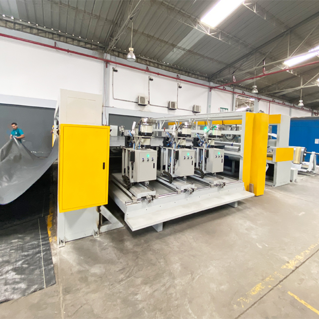 Automatic Tarpaulin Splicing Eyeleting and Cutting Machine