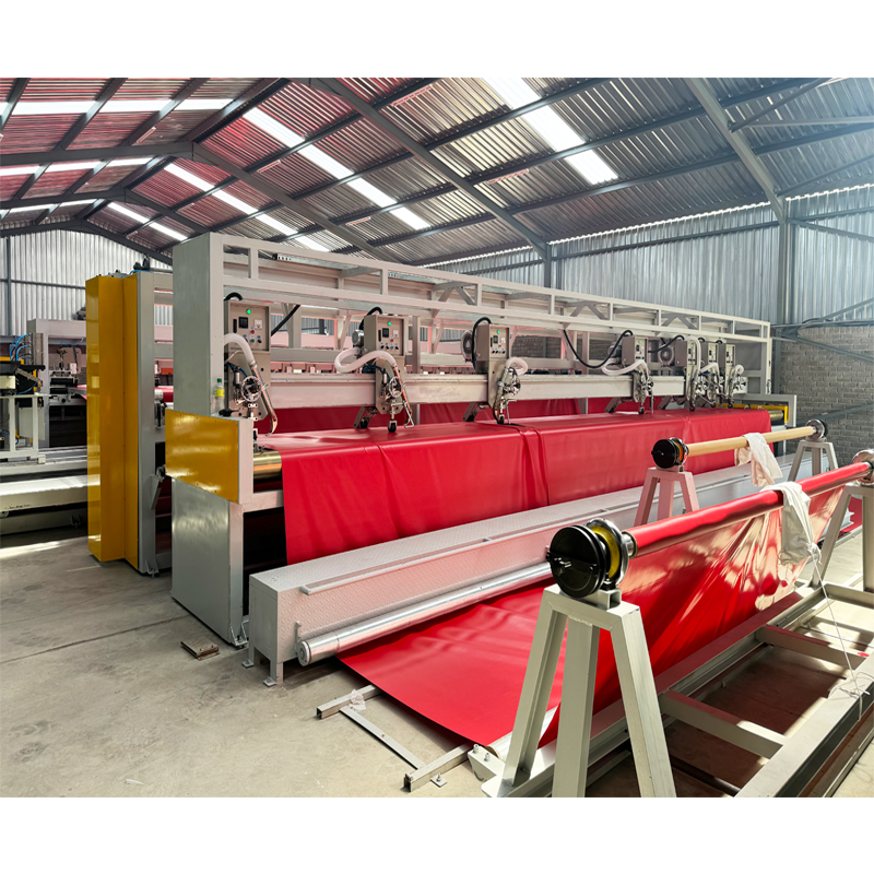 Tarpaulin Welding Grommet Attaching Cutting Machine